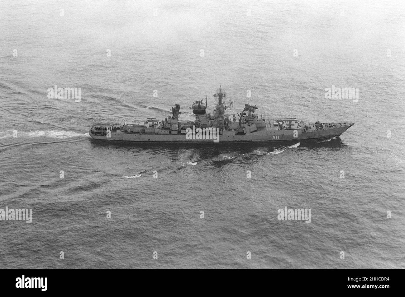 Soviet cruiser Marshal Voroshilov 1983 Central Pacific Stock Photo - Alamy