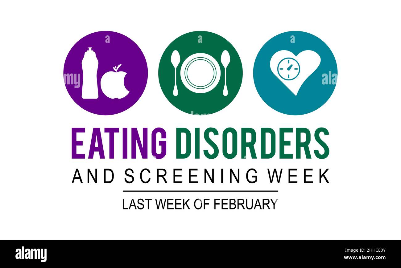 Eating disorders and screening week. Medical food disorders concept ...