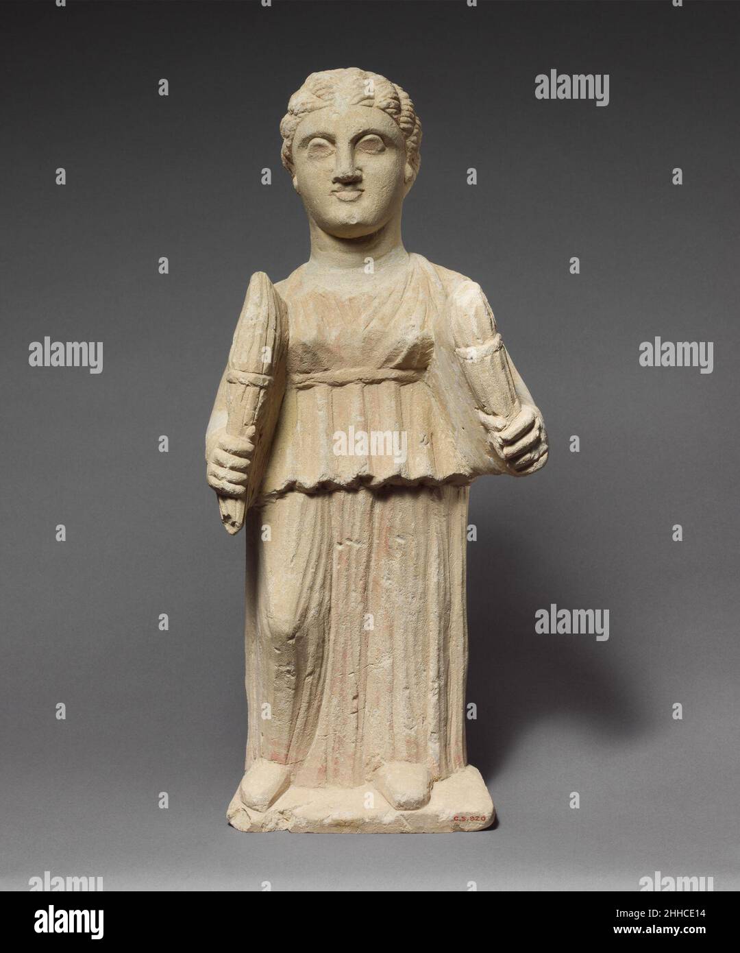 Limestone statuette of Artemis (?) holding two torches 3rd–1st century ...