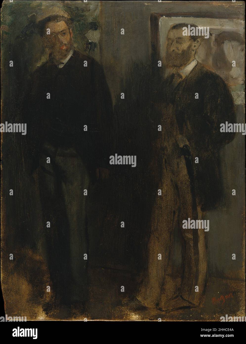 Two Men ca. 1865–69 Edgar Degas French Degas often depicted individuals ...