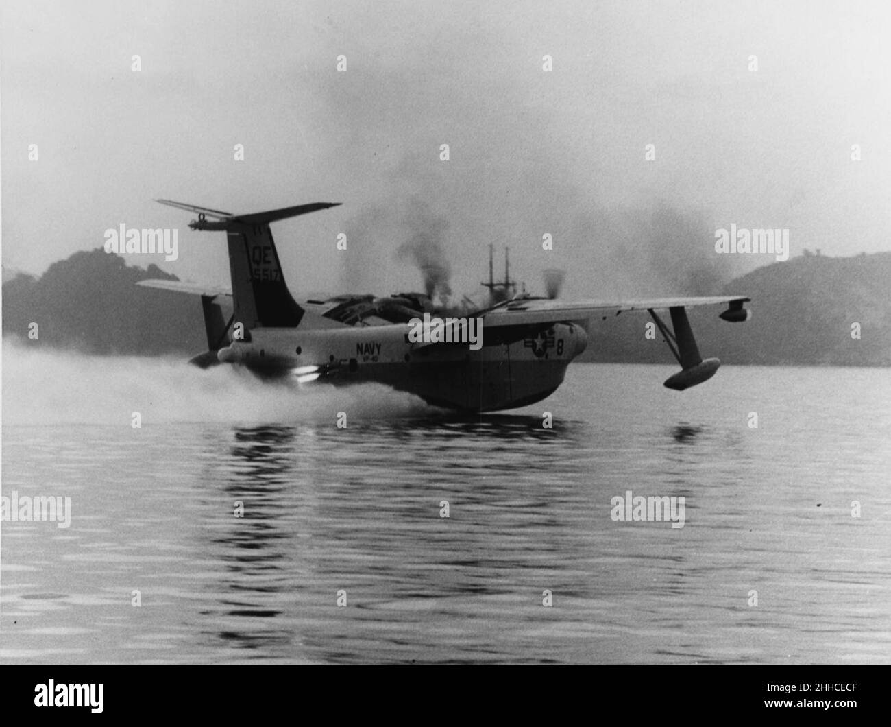 SP-5B Marlin of VP-40 takes off from Can Ranh Bay in April 1967 Stock ...