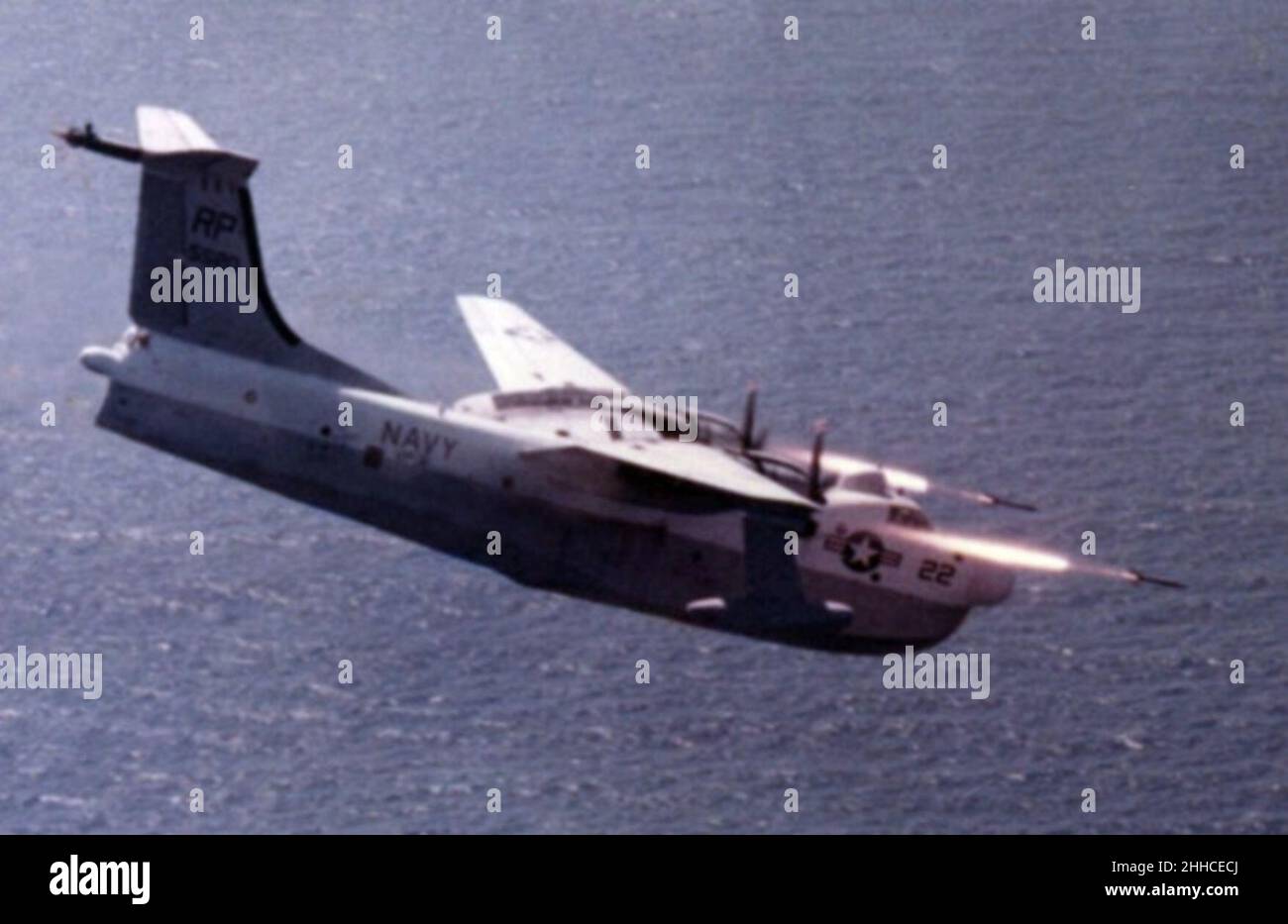 SP-5B VP-31 firing HVAR rockets Stock Photo - Alamy