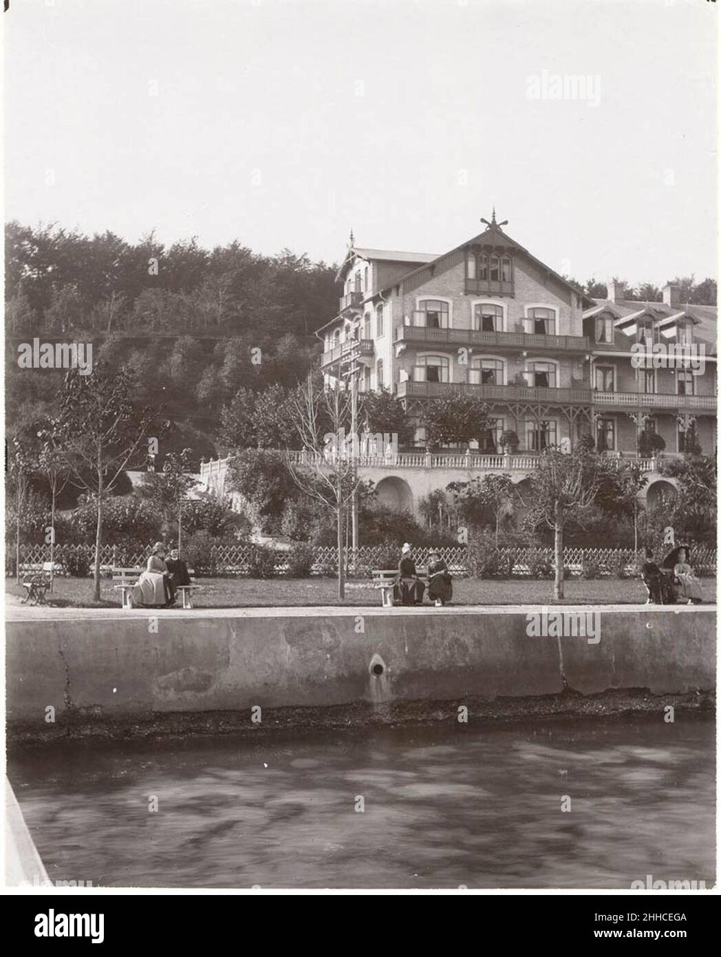 Spa Hotel in Skodsborg, Denmark, Carl Curman Stock Photo - Alamy