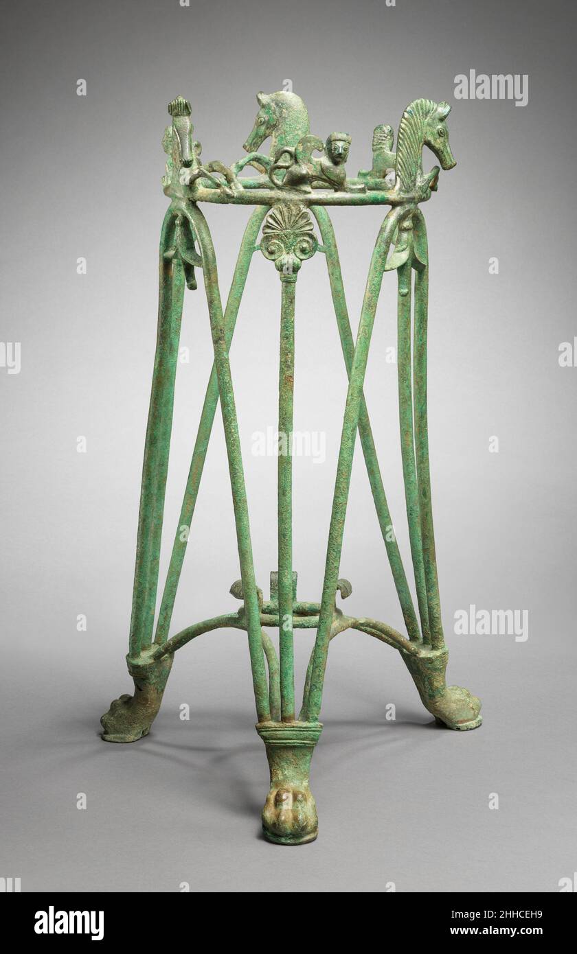 Bronze rod tripod stand early 6th century B.C. Greek The tripod stands ...
