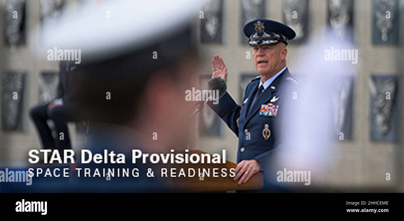Space Force Delta Garrisons Graphic (STAR Delta Provisional Stock Photo - Alamy
