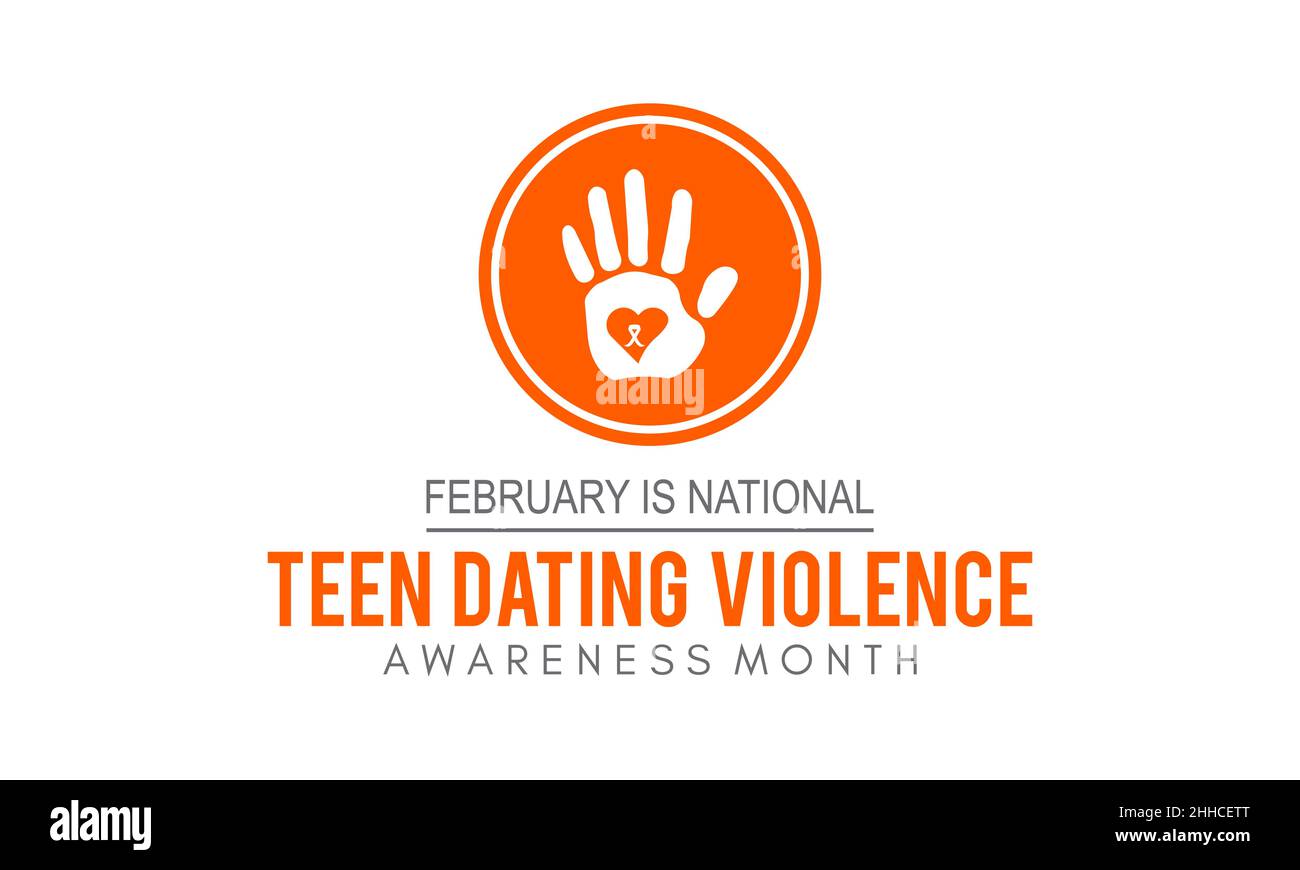 Teen Dating Violence Awareness Month. Vector template for banner, card ...