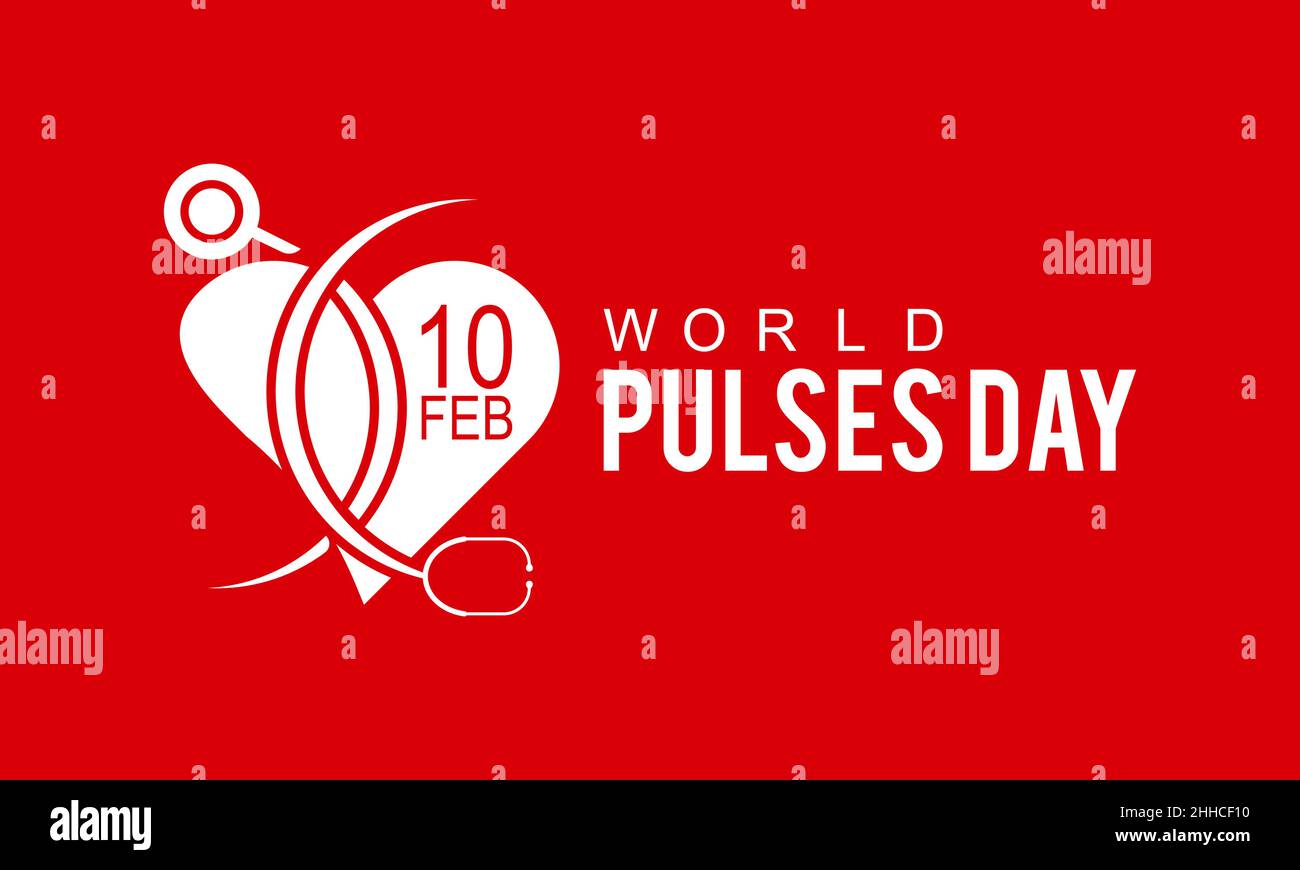 World Pulses Day. Medical concept vector template for banner, card ...