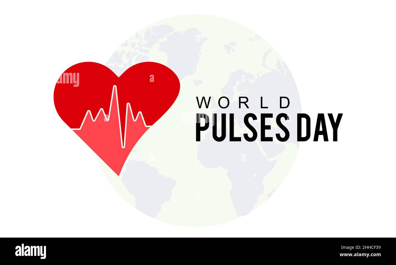 World Pulses Day. Medical concept vector template for banner, card ...