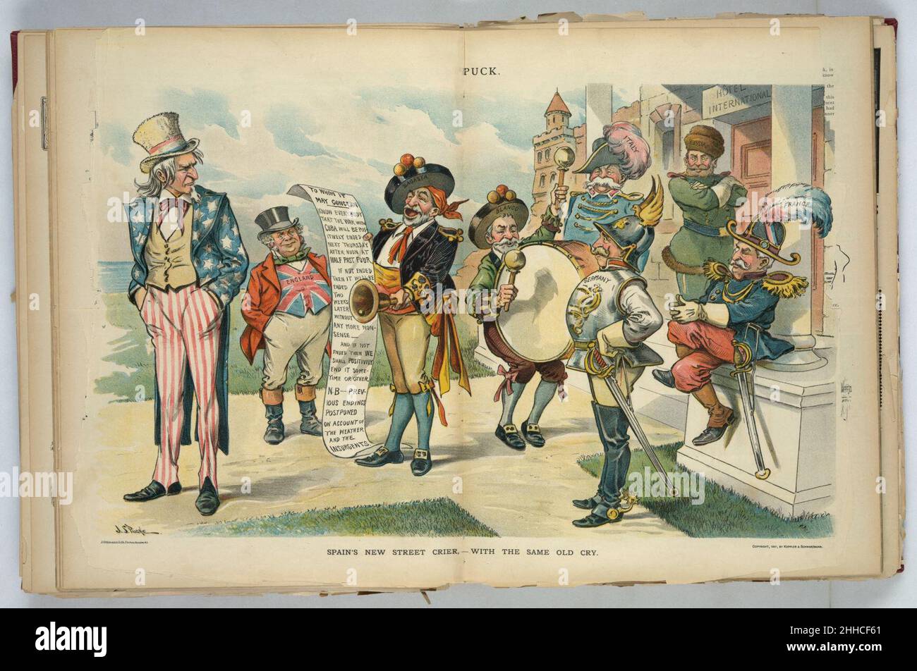 Spain's new street crier - with the same old cry - J.S. Pughe Stock ...