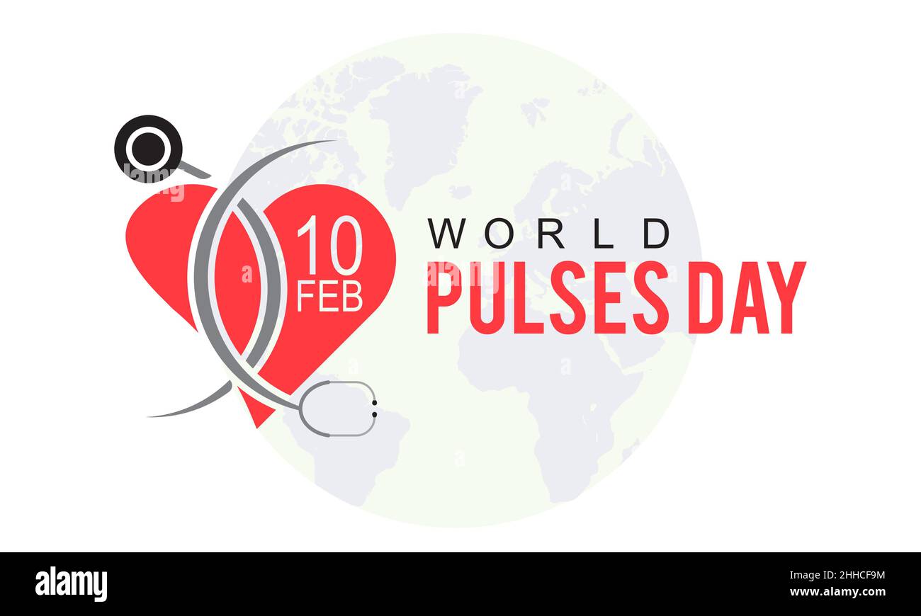 World Pulses Day. Medical concept vector template for banner, card ...