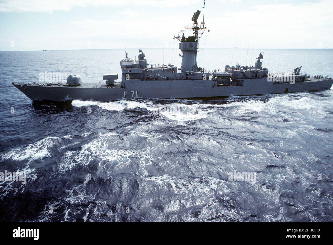 Spanish frigate Baleares (F-71) underway on 1 September 1981 (6353077 ...