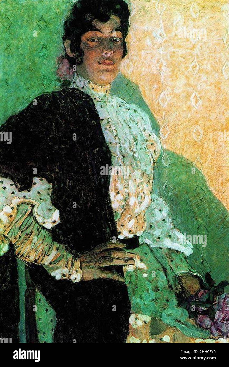 Spanish lady in black hi-res stock photography and images - Alamy