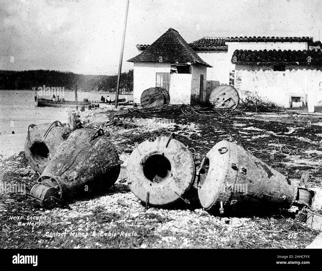 Spanish mines at Santiago Stock Photo - Alamy