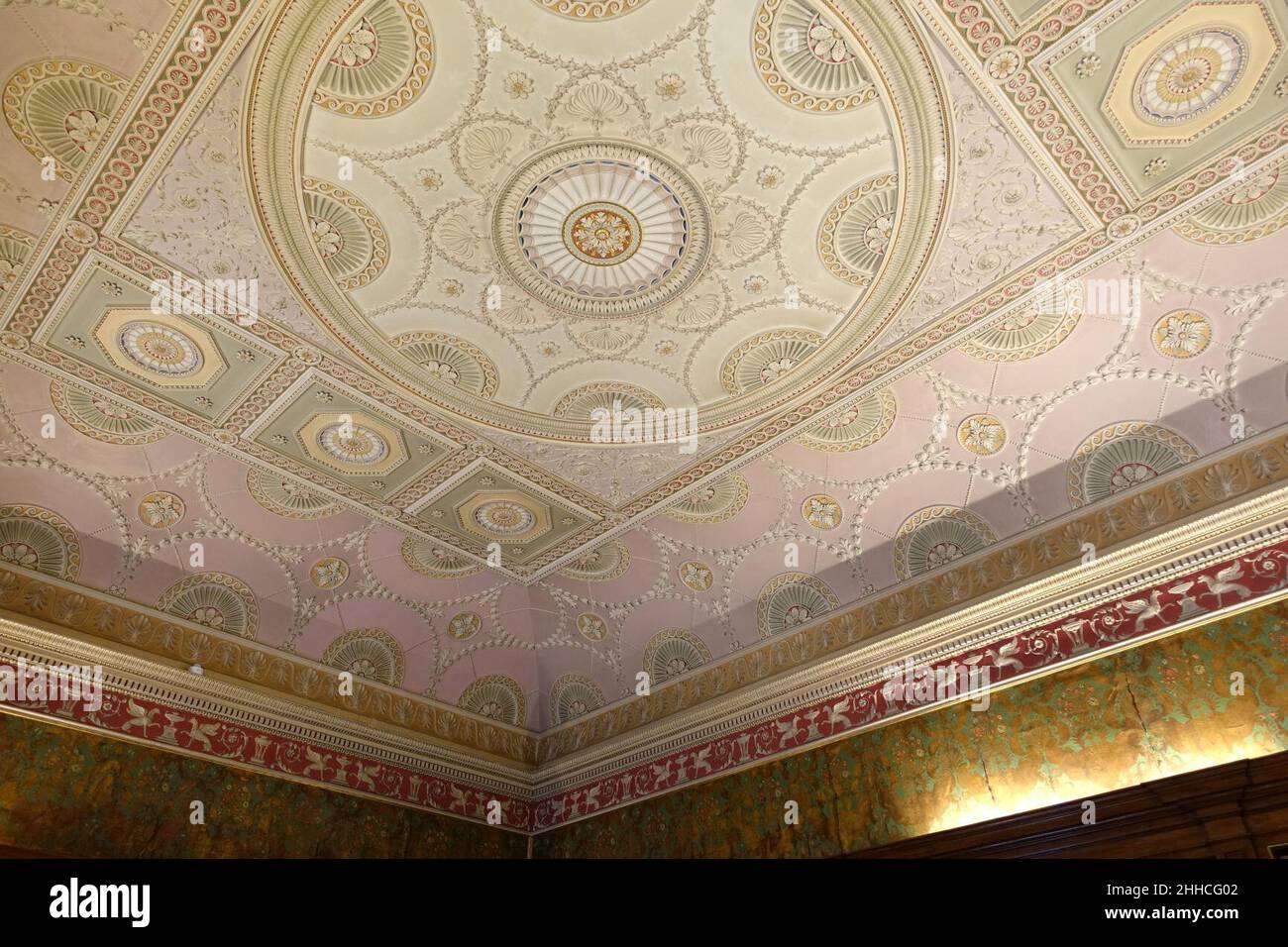 Spanish Library ceiling Stock Photo - Alamy