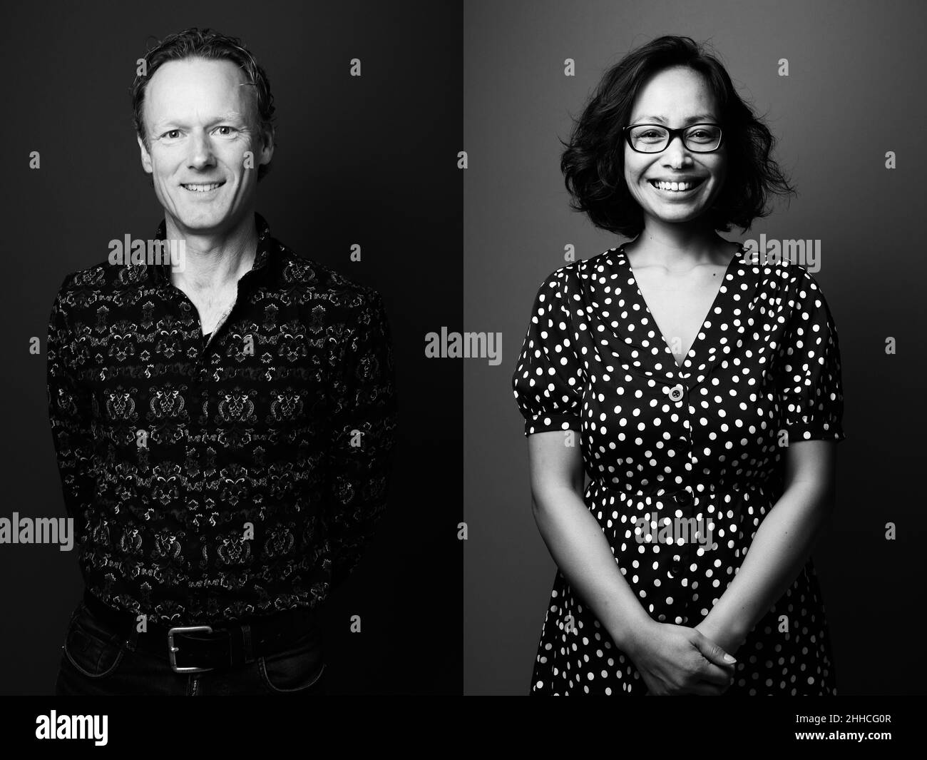 Group of people in a collage Stock Photo - Alamy