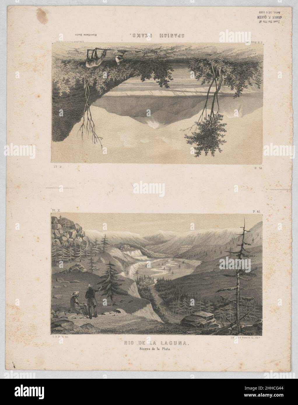 Spanish peaks Rio de la Laguna. Sierra de la Plata - - G.H. Heap del ...