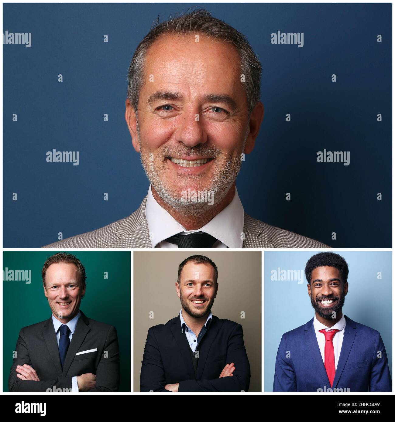 Group of beautiful people in a collage Stock Photo - Alamy