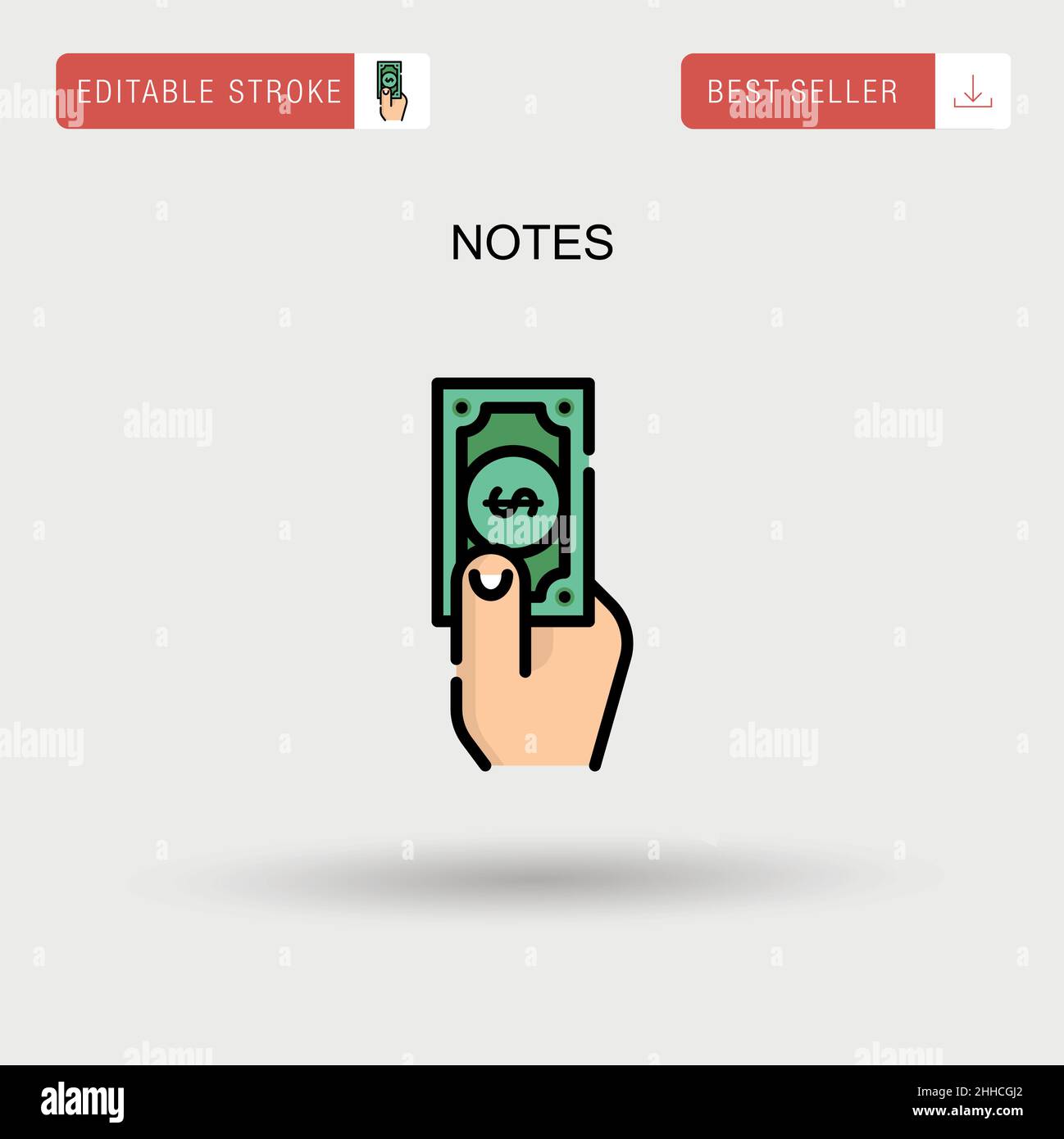 Notes Simple vector icon Stock Vector Image & Art - Alamy