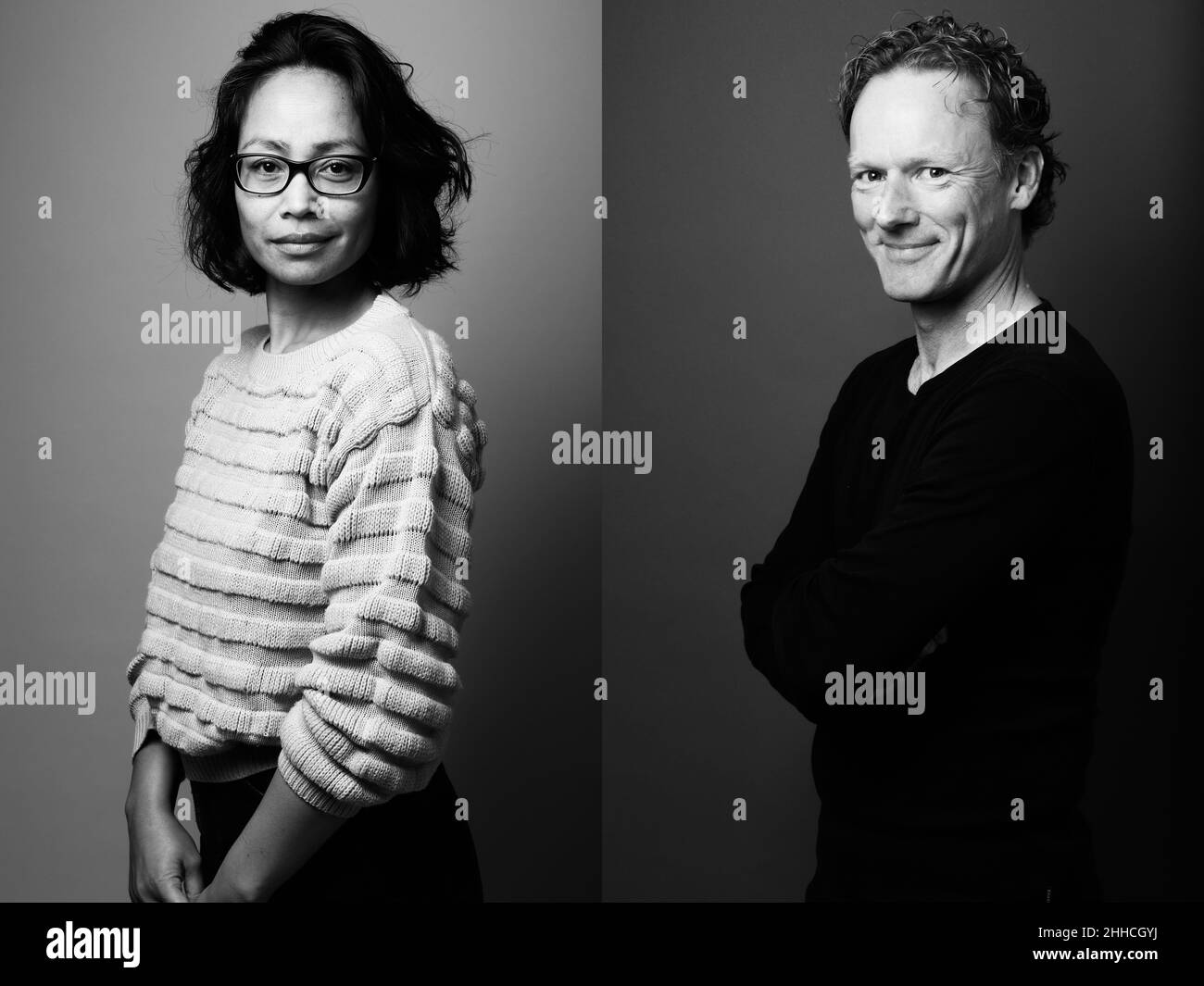 Group of people in a collage Stock Photo - Alamy