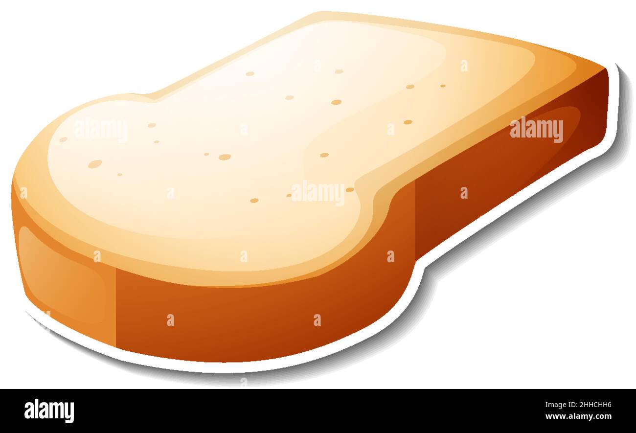 Isolated bread loaf in cartoon style illustration Stock Vector Image ...