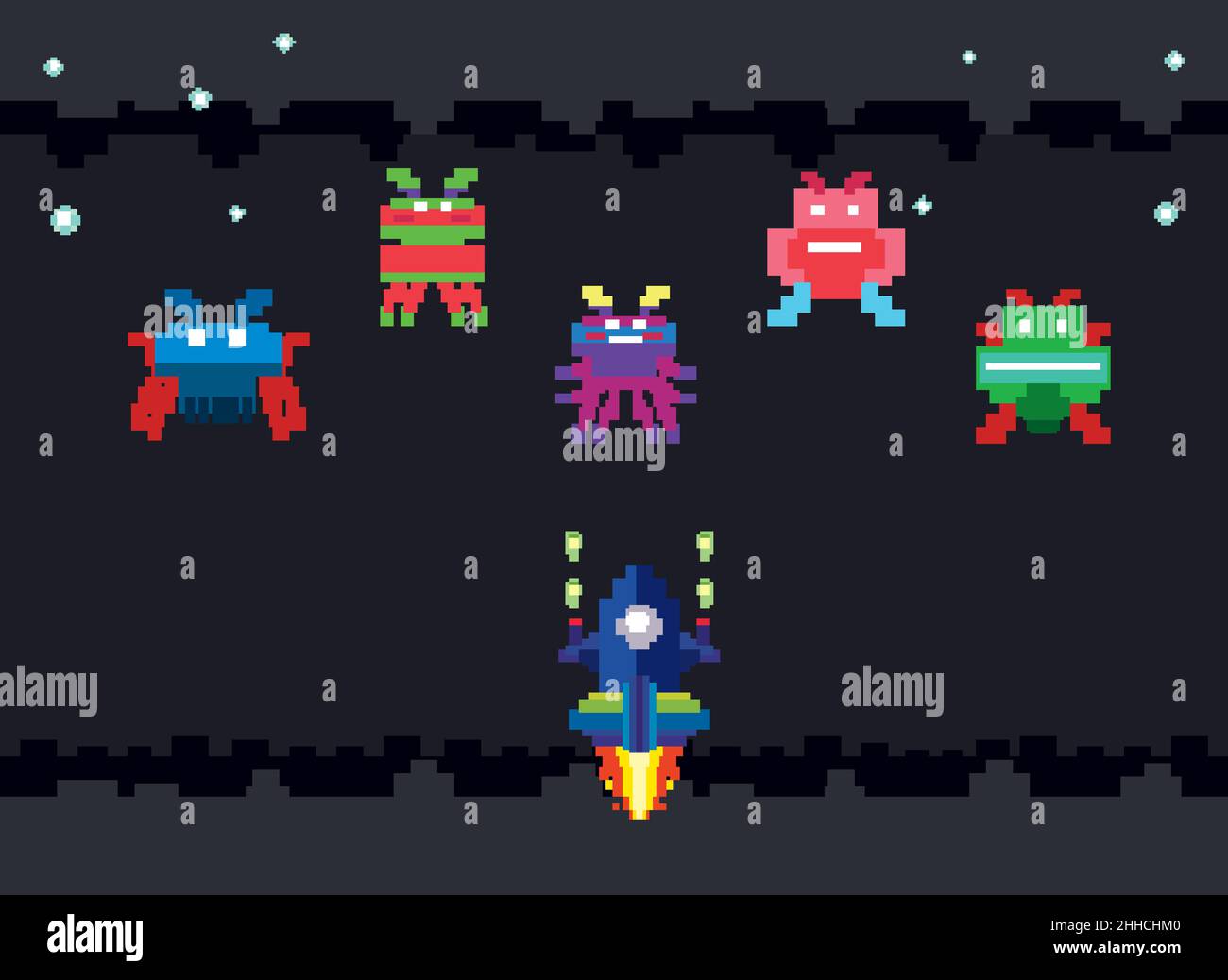 Space game user interface template illustration Stock Vector Image ...