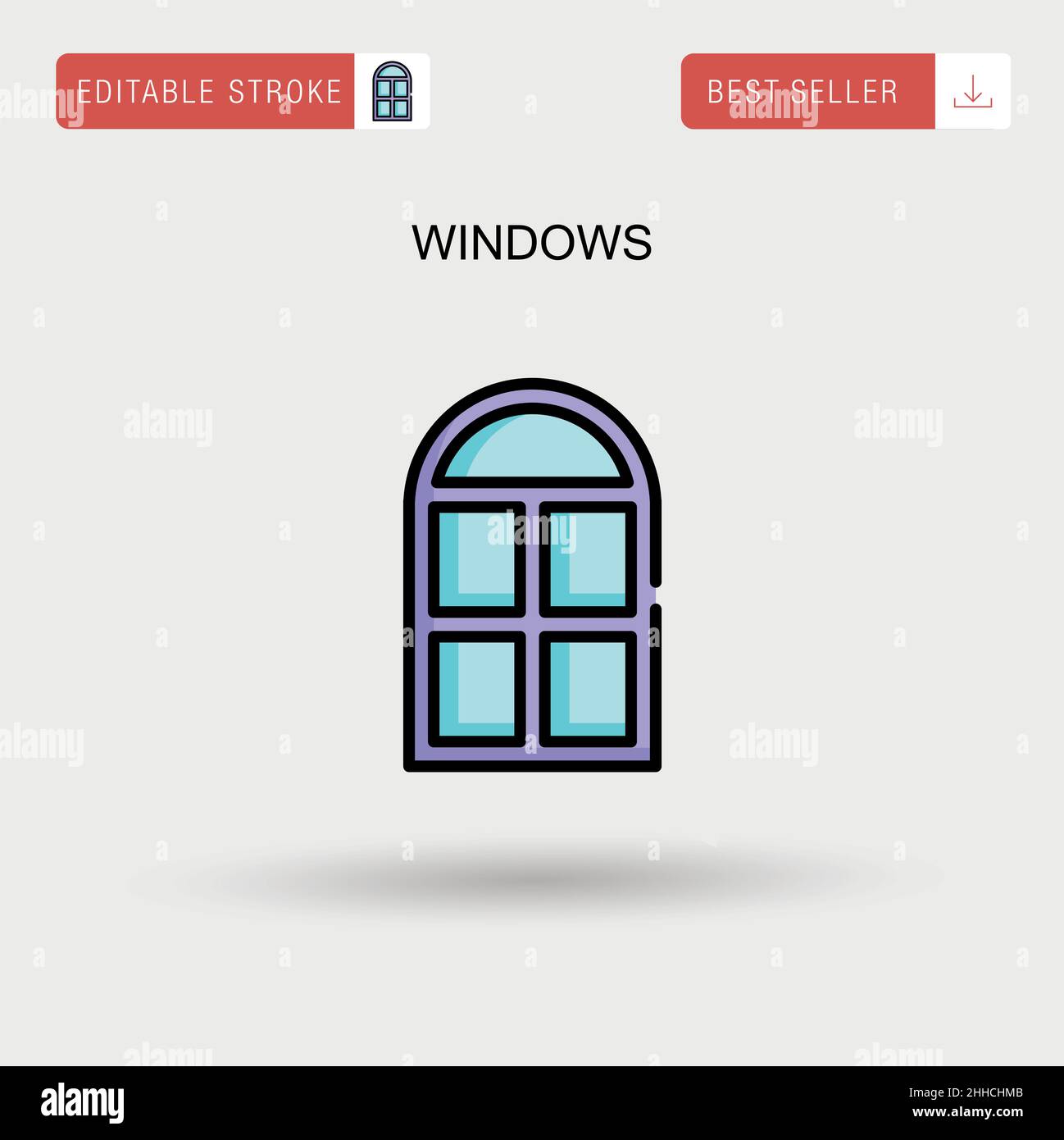Windows Simple vector icon Stock Vector Image & Art - Alamy