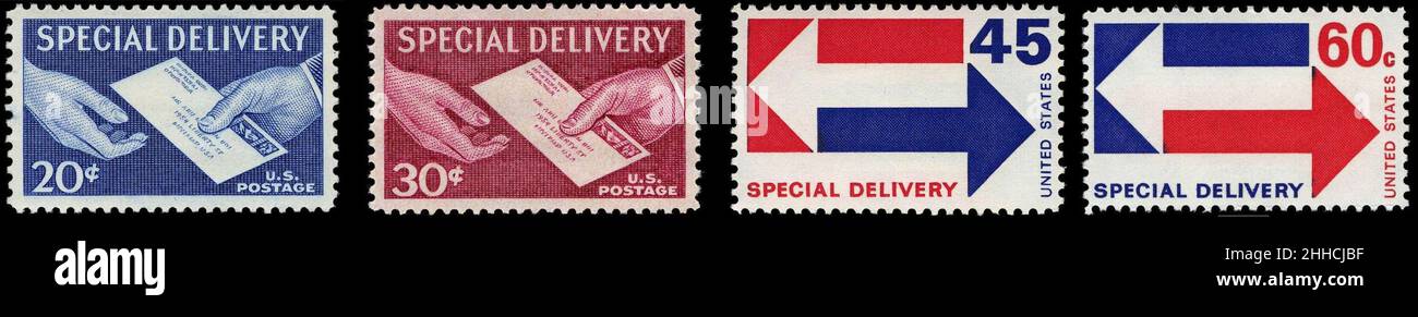 Special Delivery stamps 3 Stock Photo - Alamy