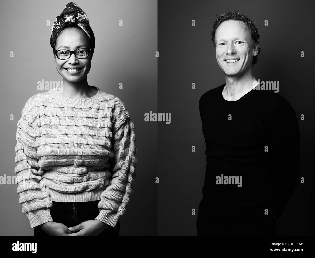 Group of people in a collage Stock Photo - Alamy