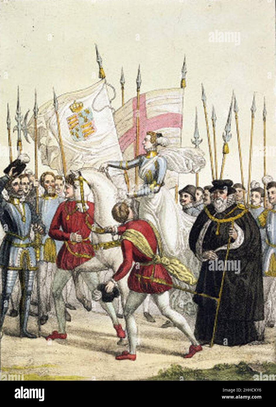 Speech to the Troops at Tilbury Stock Photo - Alamy