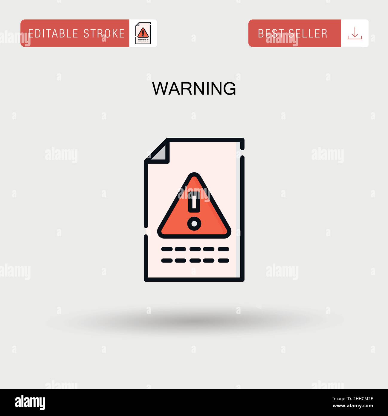 Warning Simple vector icon Stock Vector Image & Art - Alamy