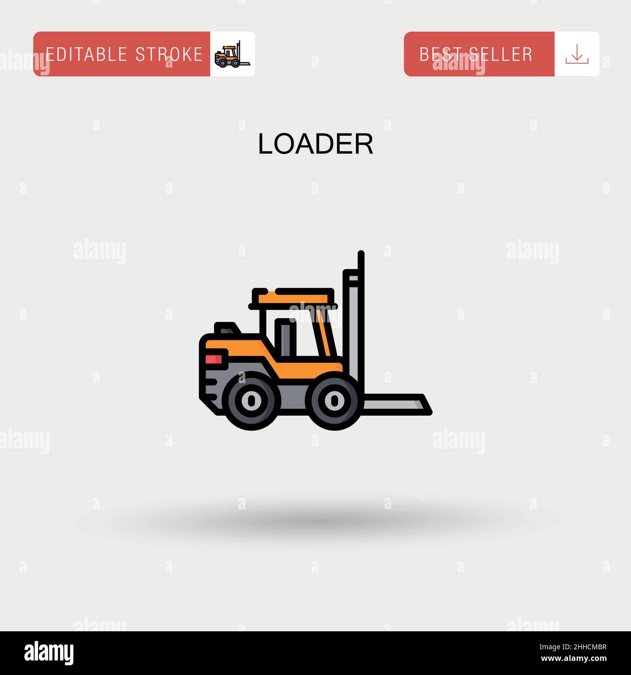 Loader Simple vector icon Stock Vector Image & Art - Alamy