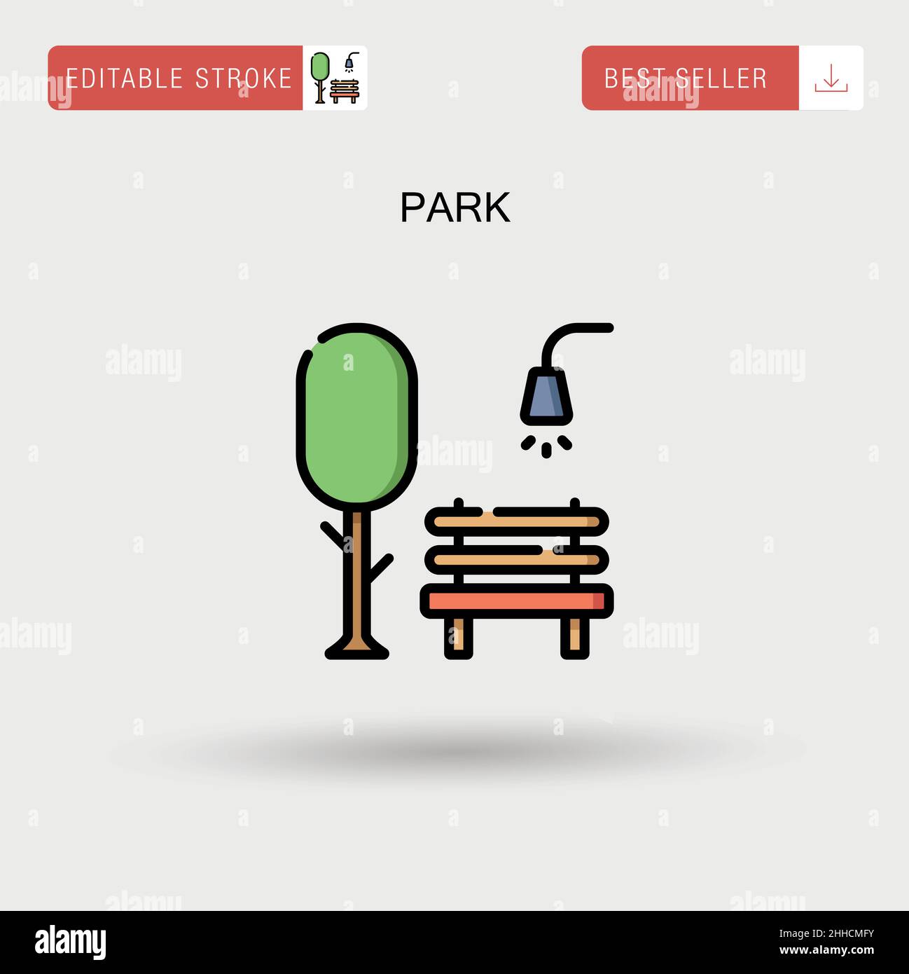 Park Simple vector icon Stock Vector Image & Art - Alamy