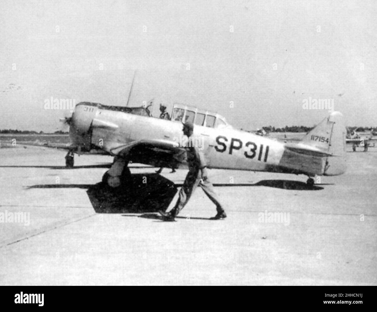 Spence Army Airfield - AT-6 Texan 41-17154 (SP311 Stock Photo - Alamy