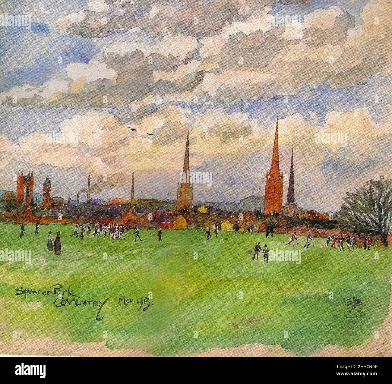 Spencer Park, Coventry - Sydney John Bunney (detail Stock Photo - Alamy