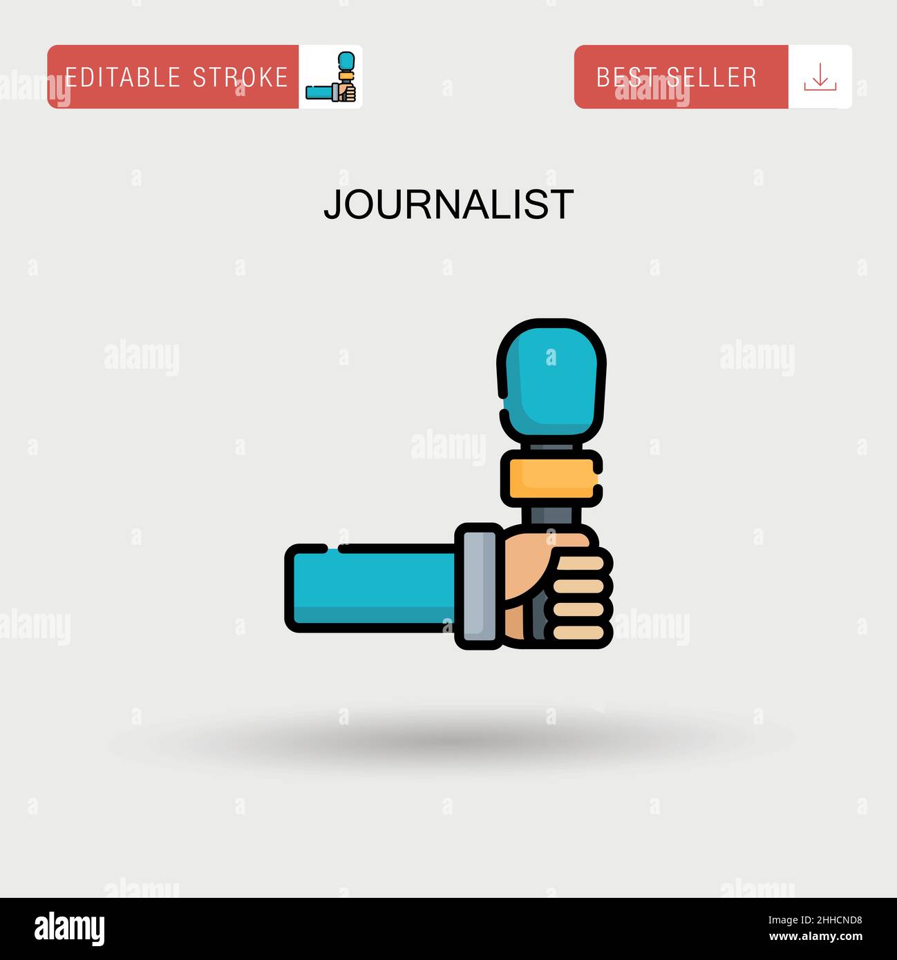 Journalists at work Stock Vector Images - Alamy