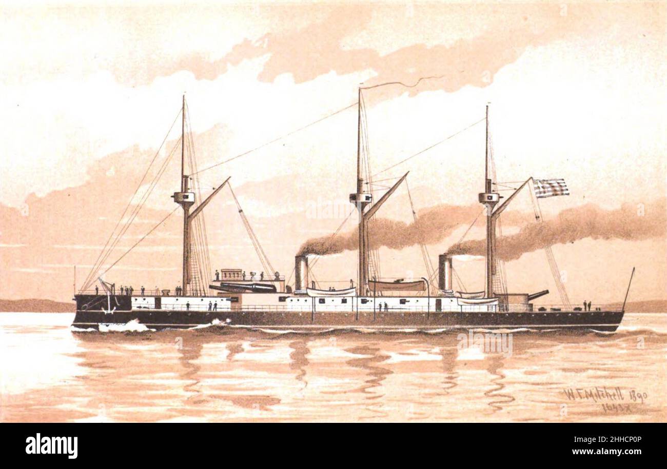 Spetsai - Brassey's Naval Annual 1890 Stock Photo - Alamy