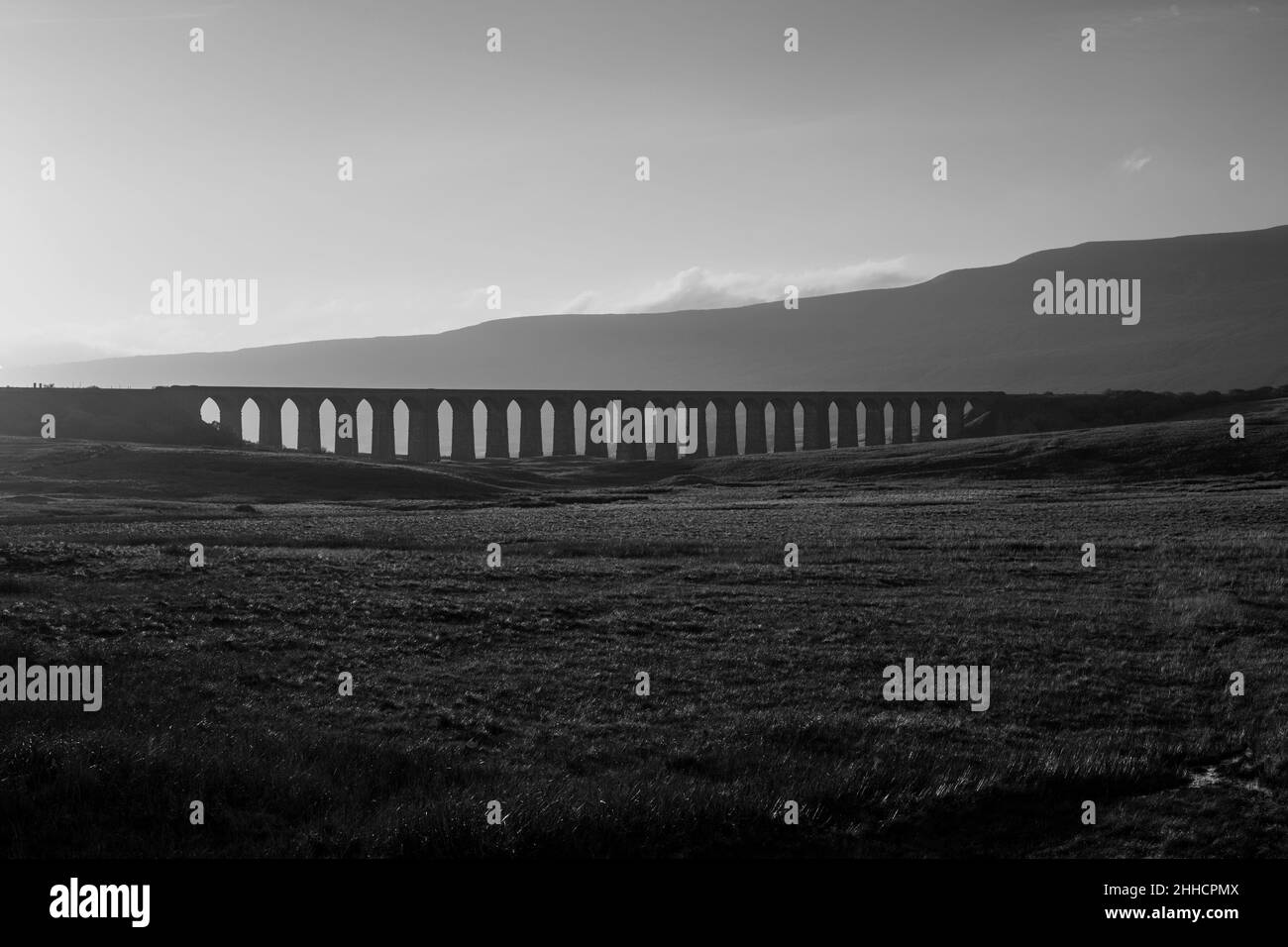 Ribblehead silhouette Black and White Stock Photos & Images - Alamy