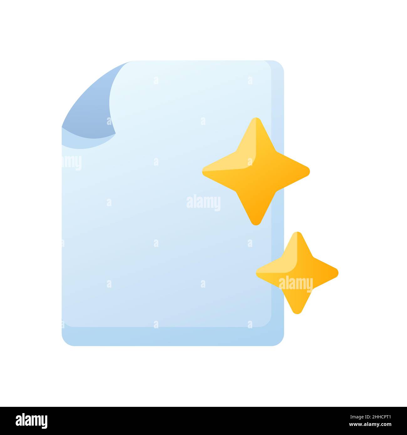 new document file paper blank single isolated icon with smooth style ...