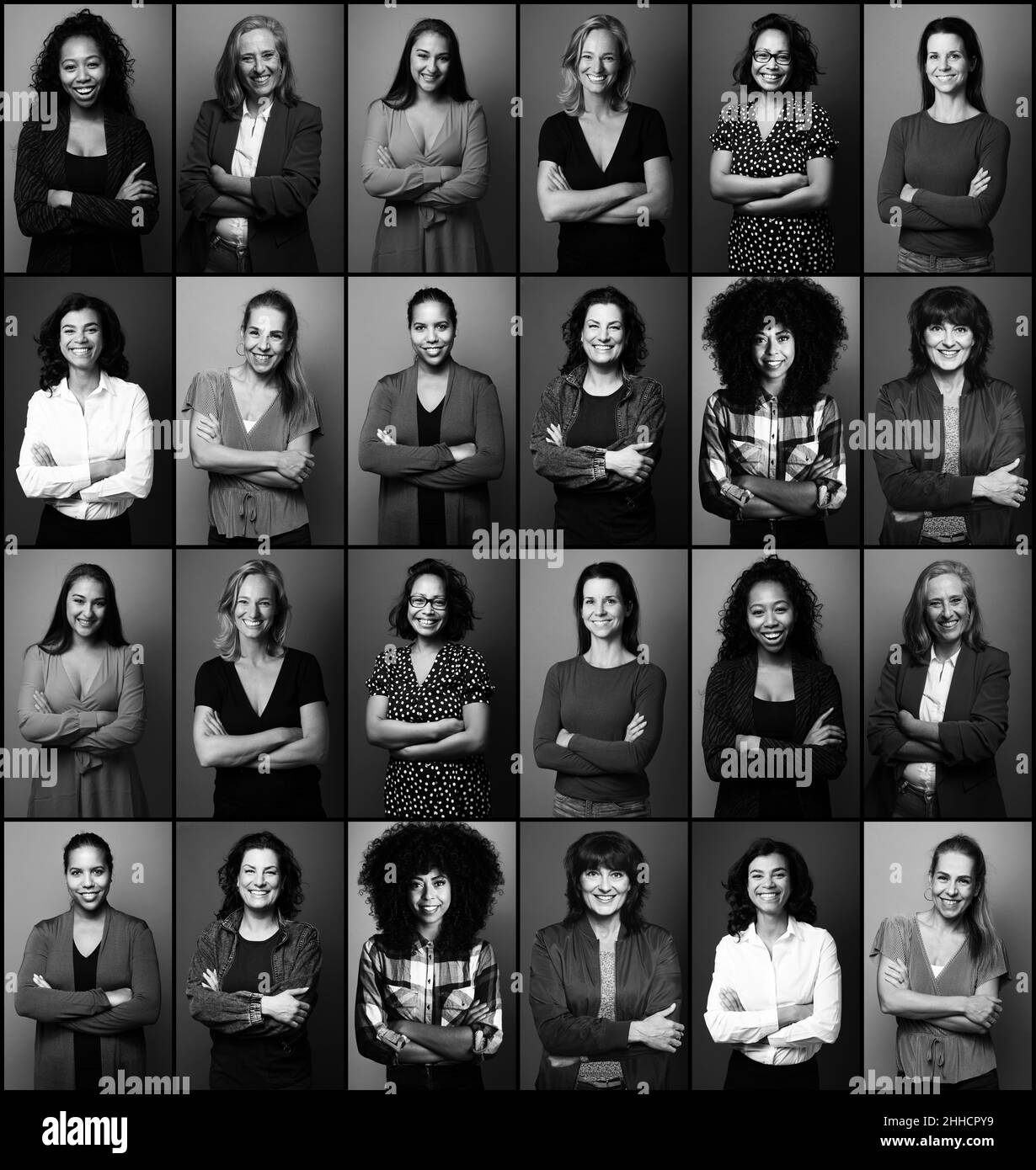 Group of people in a collage Stock Photo - Alamy