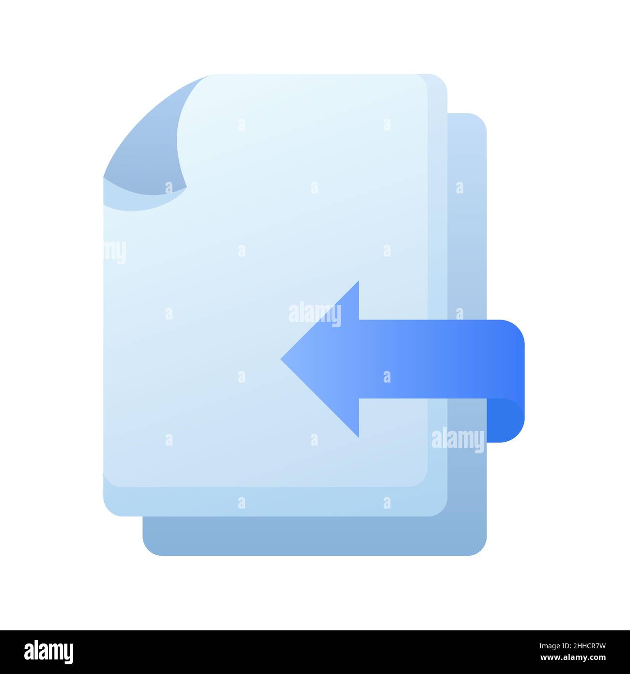 merge document file paper page merging single isolated icon with smooth style vector ...