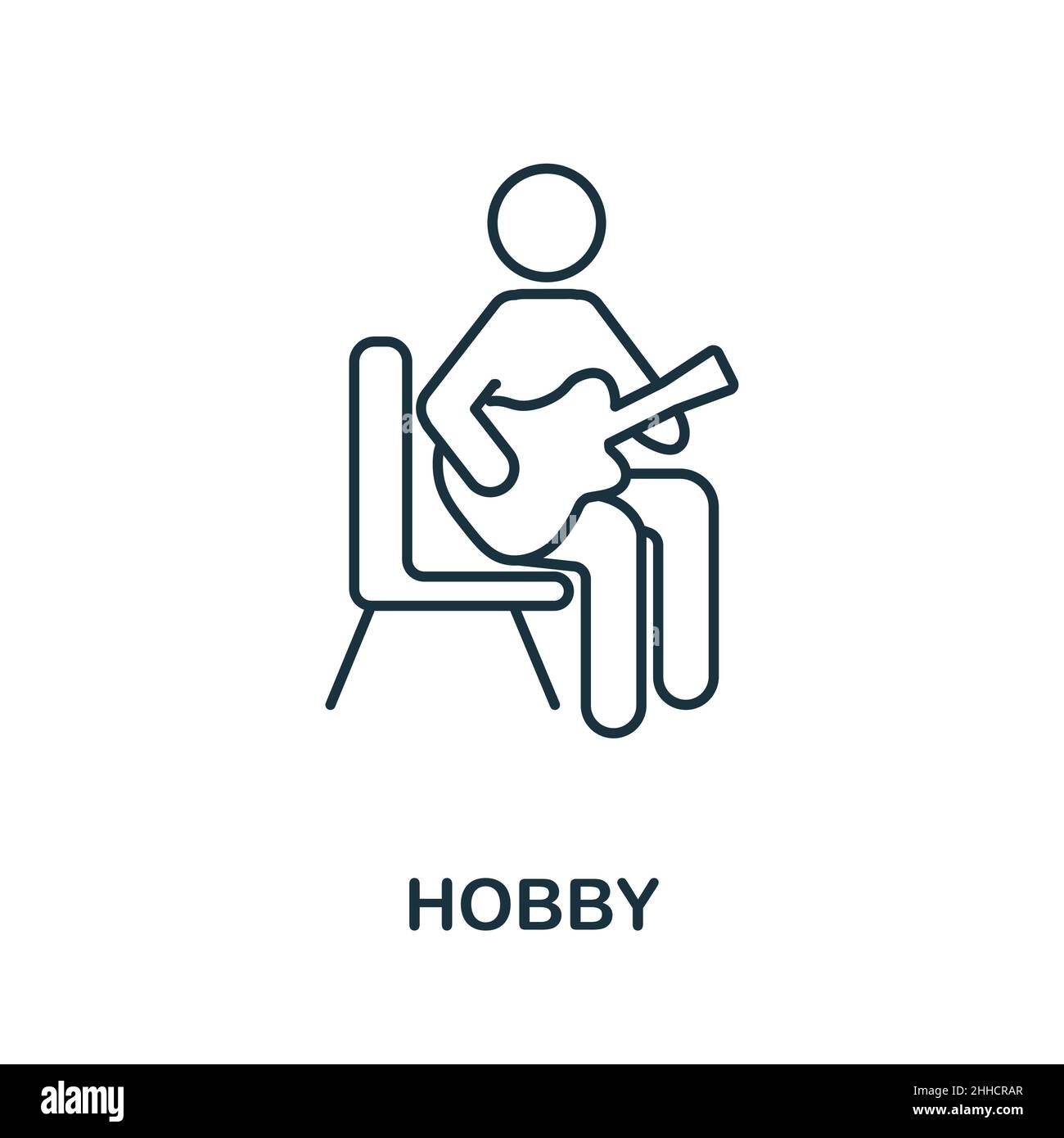 Hobby icon. Line element from home rest collection. Linear Hobby icon ...