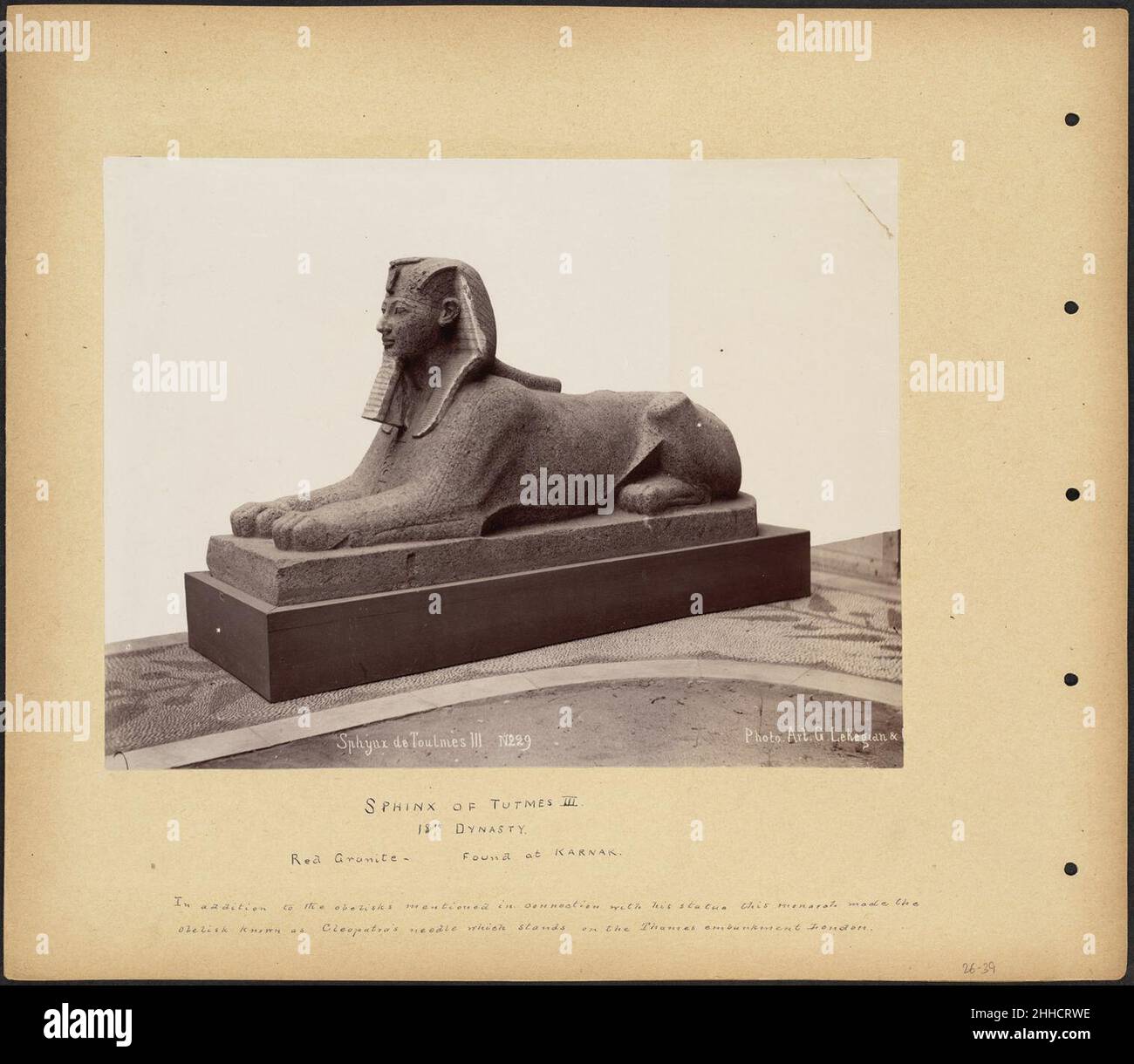 Sphinx of Tutmes III Stock Photo - Alamy