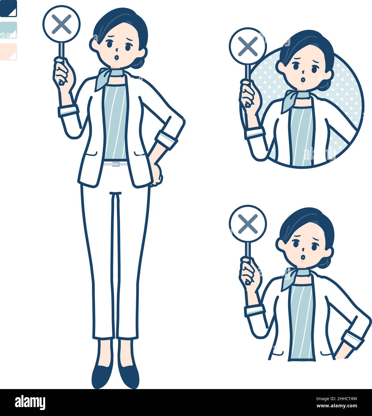 Fail woman Stock Vector Images - Alamy