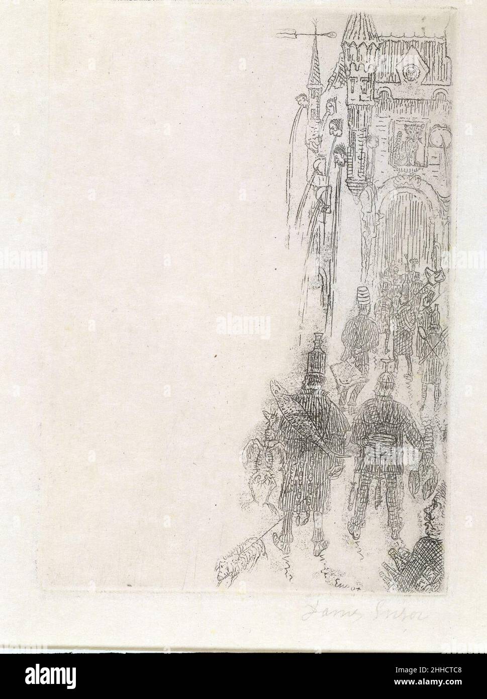 Spijskaart voor Charles Vos, James Ensor, MSK Gent, 1998-B-110-1 Stock ...