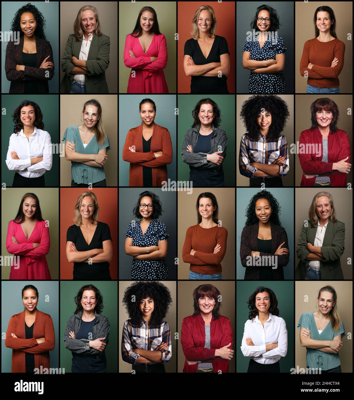 Group of people in a collage Stock Photo - Alamy