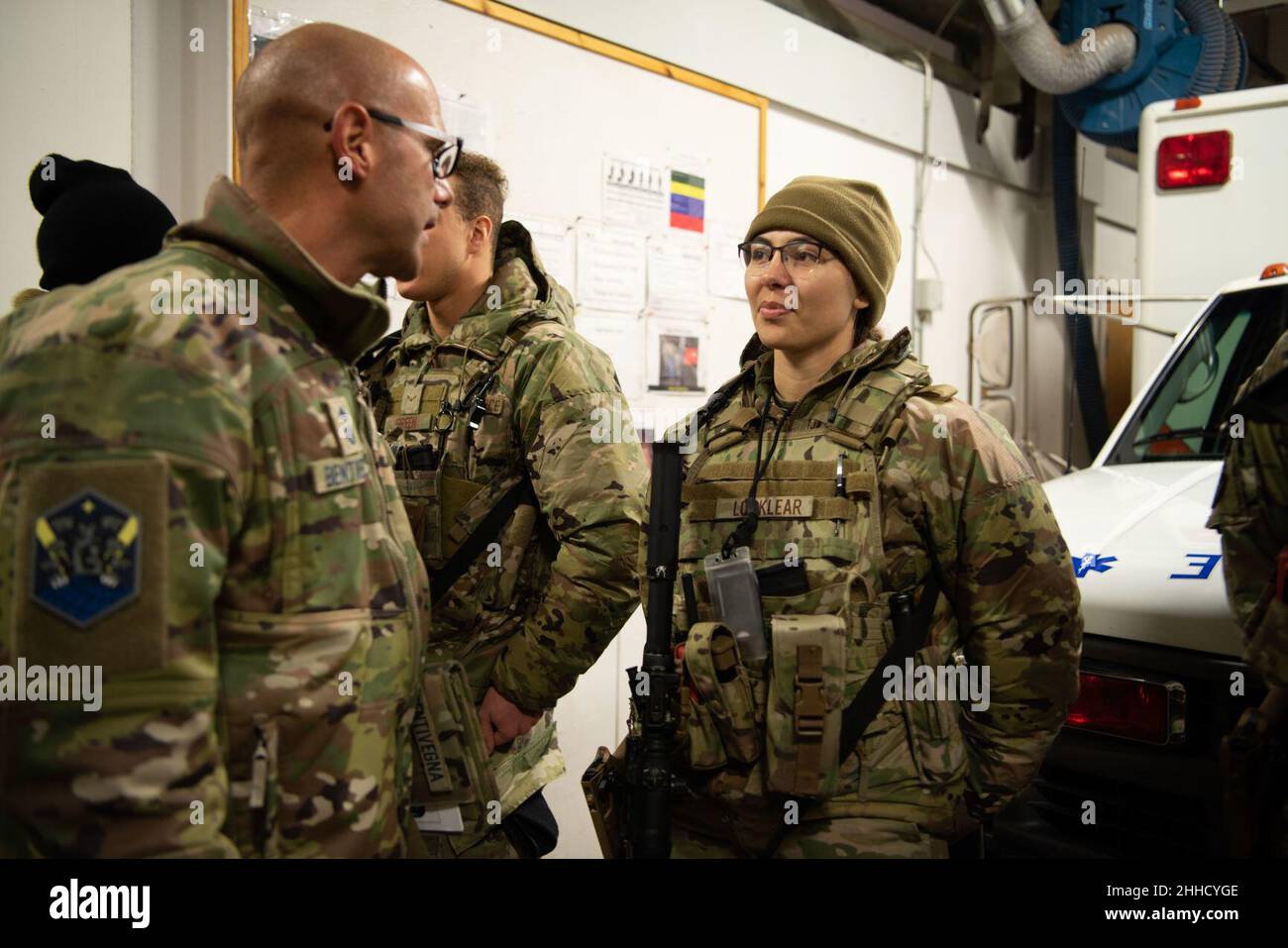 SpOC leadership visit Thule Air Base (4 Stock Photo - Alamy