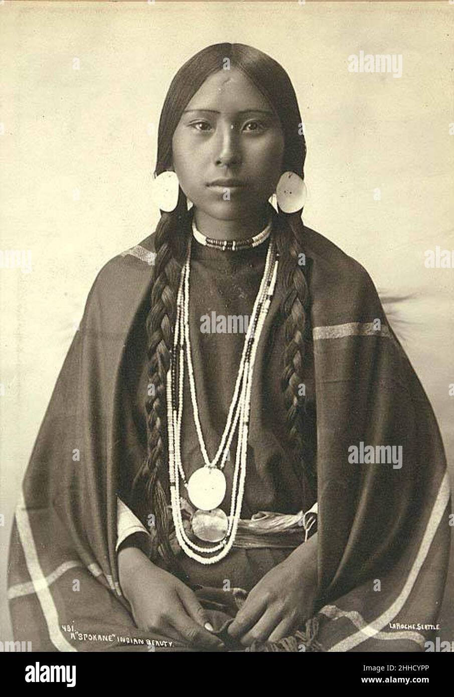 Spokane Indian woman, Washington, ca 1897 Stock Photo - Alamy
