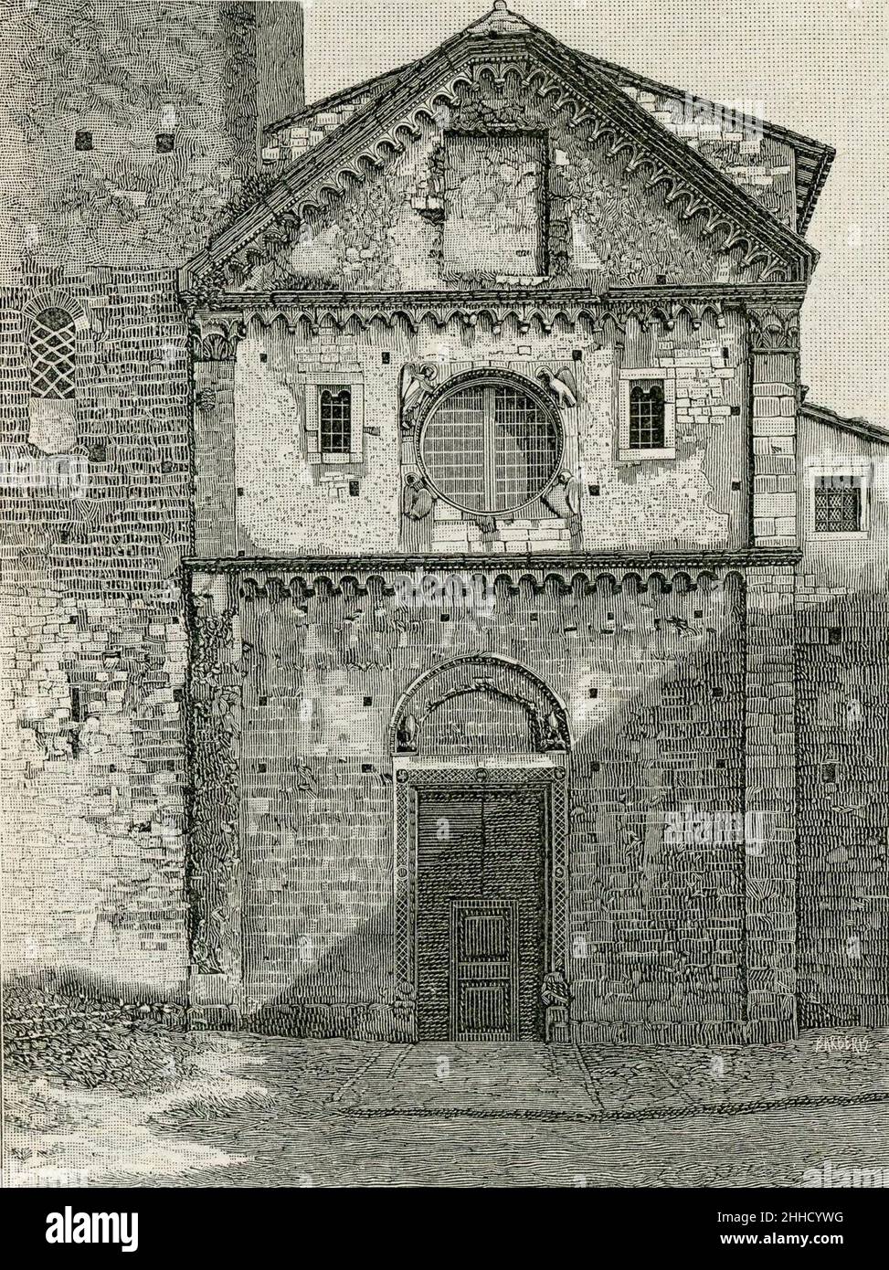 Spoleto chiesa di San Ponziano Stock Photo - Alamy