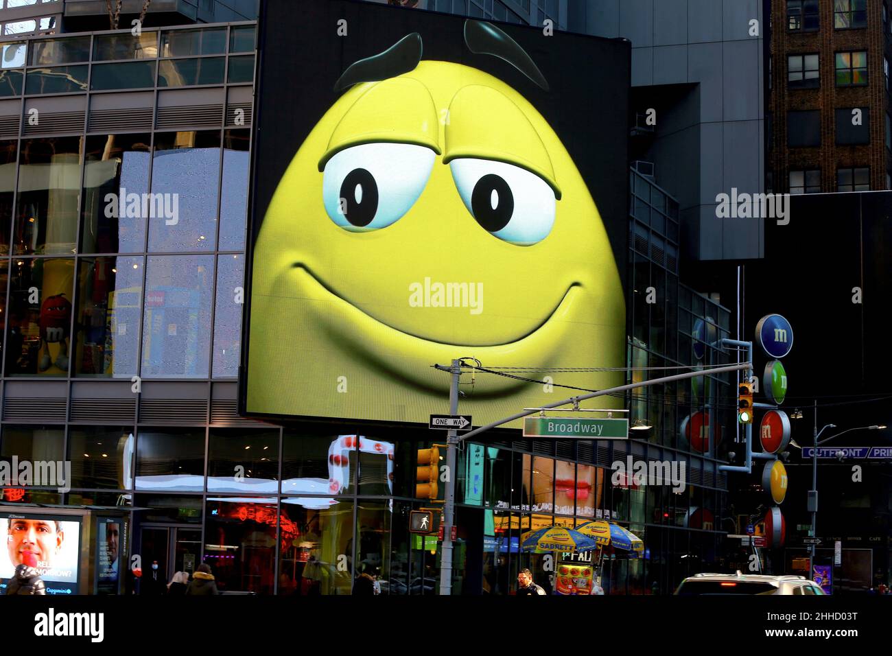General view of the M&Ms store on Broadway in New York, NY on January ...