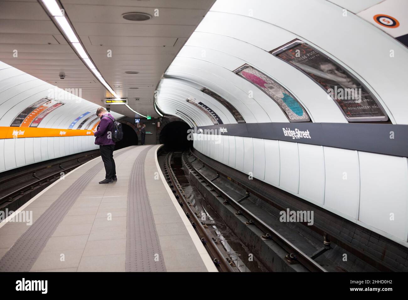 Bridge street subway station, underground station on the SPT Glasgow ...
